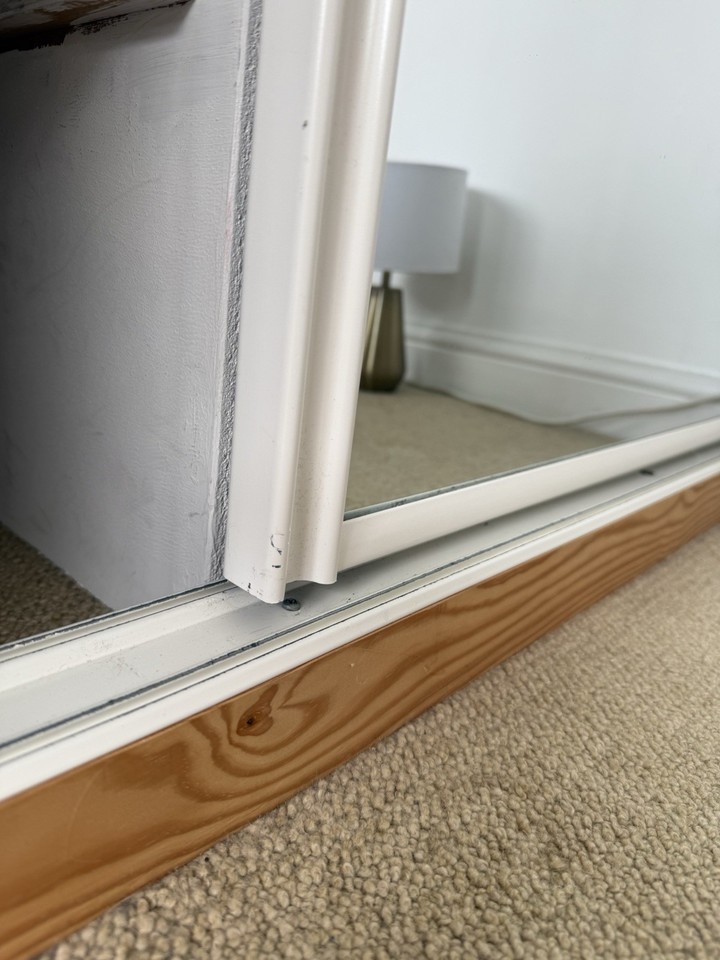 4 Sliding Wardrobe Doors + Top & Bottom Runners | Built-In System 300cm ...