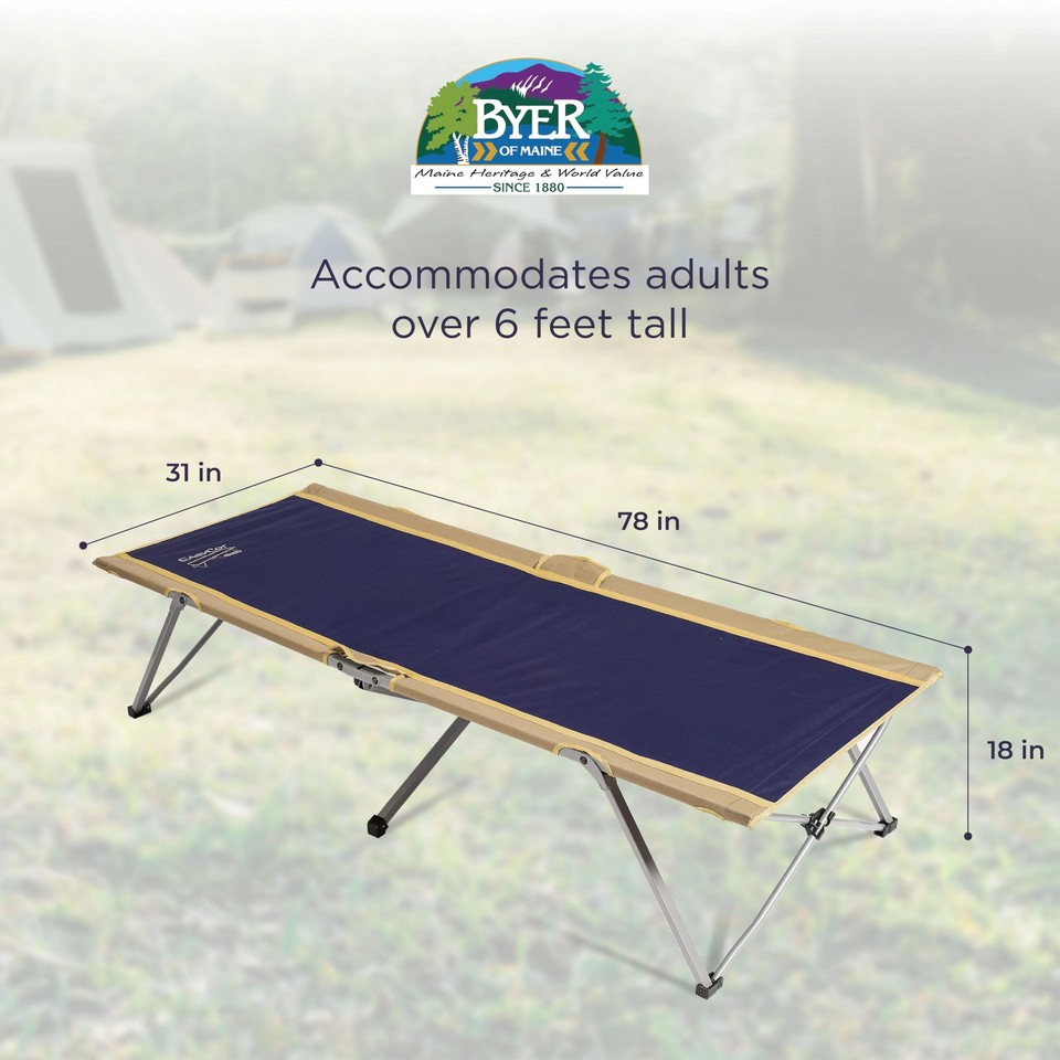 Easy Cot - Extra Large Folding Cot - Heavy Duty for Indoor and Outdoor ...