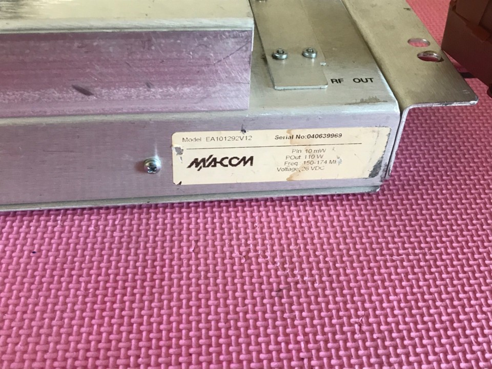 HARRIS MACOM MASTR III VHF 110W Power Amplifier, 150-174Mhz 26V | eBay