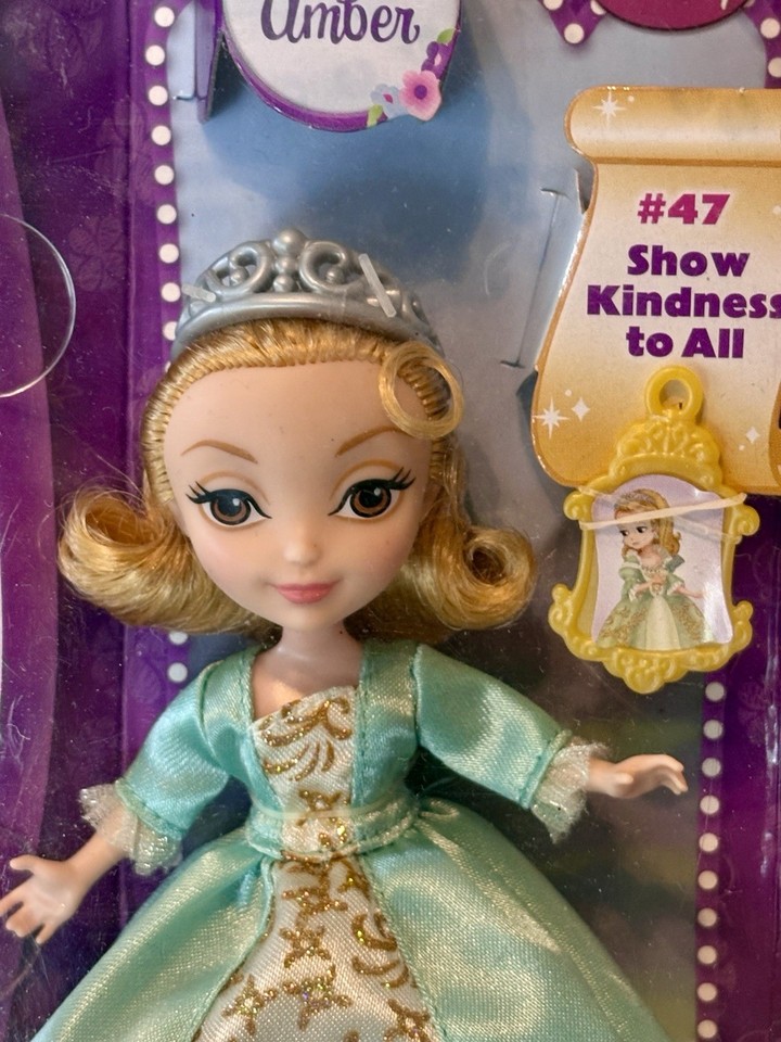 NIB Disney Sofia The First Princess Amber Doll #47 2013 Mattel RARE ...