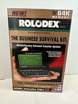 Rolodex Model EL-64K Pocket File with Box, Instruction Video & Manual ...
