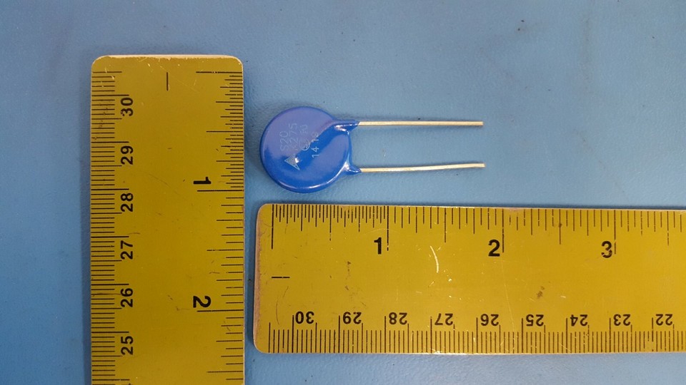 (10pcs) VARISTOR, 430V 275VAC, 350VDC, DISC 20MM, 850pF, TDK ( Epcos ...