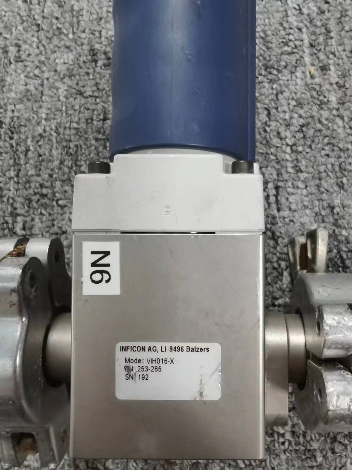 INFICON AG,LI-9496 BALZERS VIH016-X PNEUMATIC MANUAL VALVE,PN: 253-265 ...