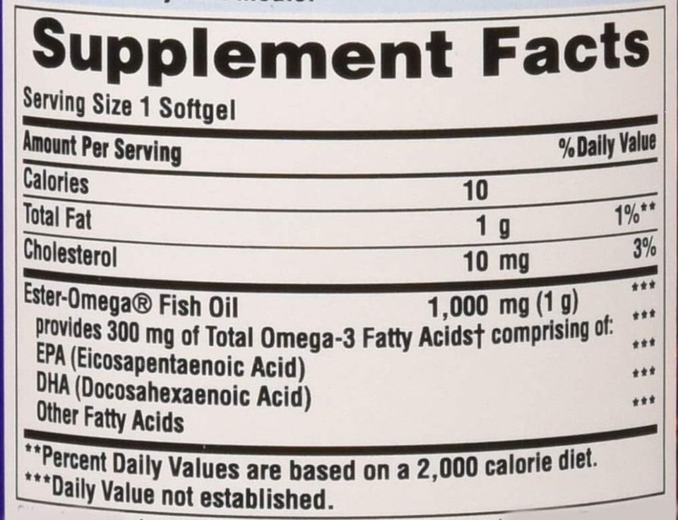3 Pack Omega-3 Fish Oil 300 Softgels (3x100) 1000mg Mercury Free Omega ...
