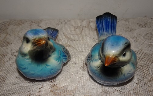 Goebel Blue Bird Bluebird Salt & Pepper Shakers CV72 CV73 West Germany ...