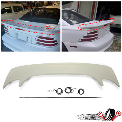 Rear Wing Spoiler Fits 94-98 1994-1998 Ford Mustang Primed Gray | eBay
