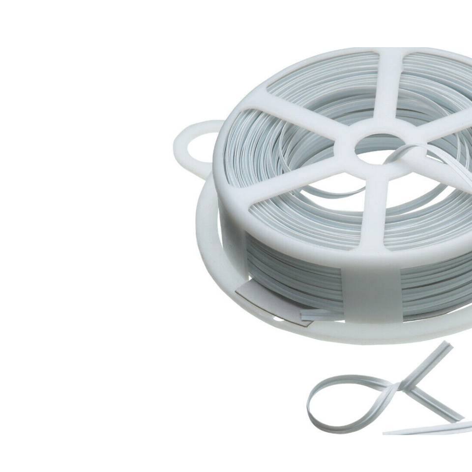 50m Twist Tie Wire Roll with Cutter Multi Purpose Plant Bag Cable Ties ...