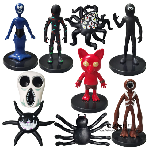 ገ9Pcs Roblox Doors Action Figure Game Monster Toys Kid’s Cake Toppers ...