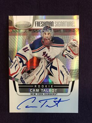 2011-12 Certified Freshman Signatures Cam Talbot #190 Rookie Auto RC ...