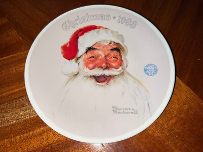 Norman Rockwell Christmas Santa Clause 1988 Cookie Plate | eBay