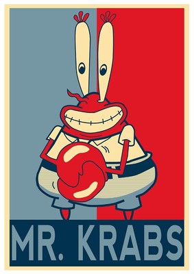 Poster Propaganda - SpongeBob Mr Krabs - Formato A3 42x30cm | eBay.de