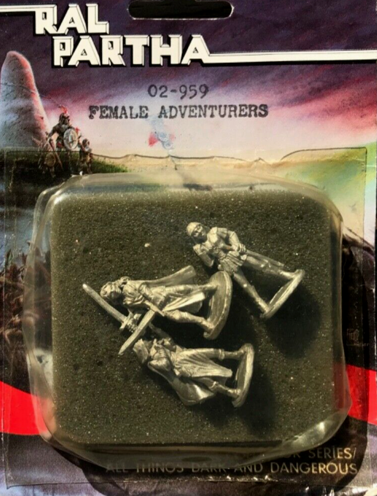 RAL PARTHA LEAD FIGURES ALL THINGS DARK & DANGEROUS FEMALE ADVENTURERS ...