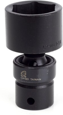 Sunex 240U 1-1/4" 1/2" Drive 6 Point Universal Shallow Impact Socket ...