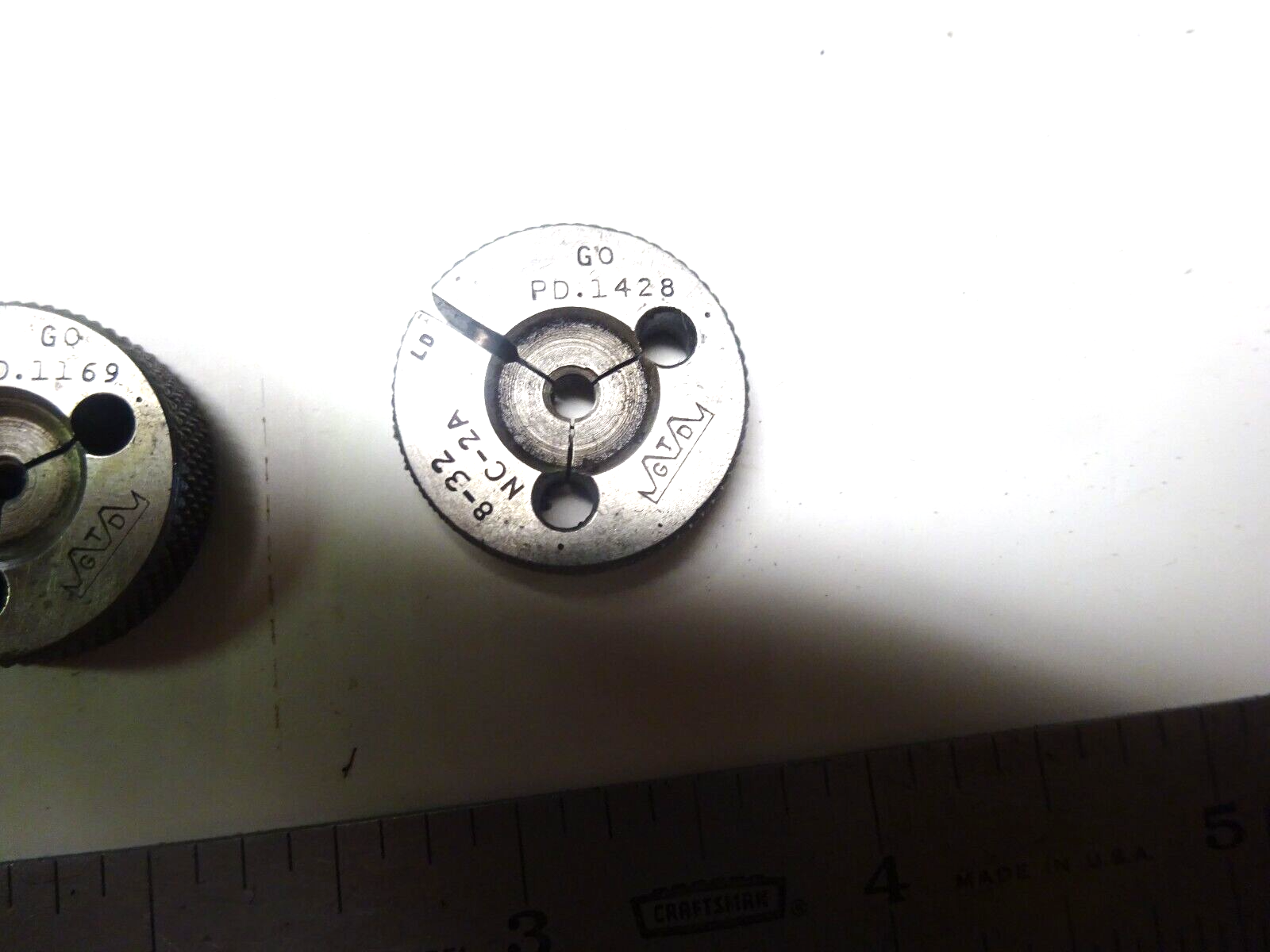 LOT OF 3 USA MADE GREENFIELD 6-32-2A, 8-32-2A , & 10-32-2A GO THREAD ...