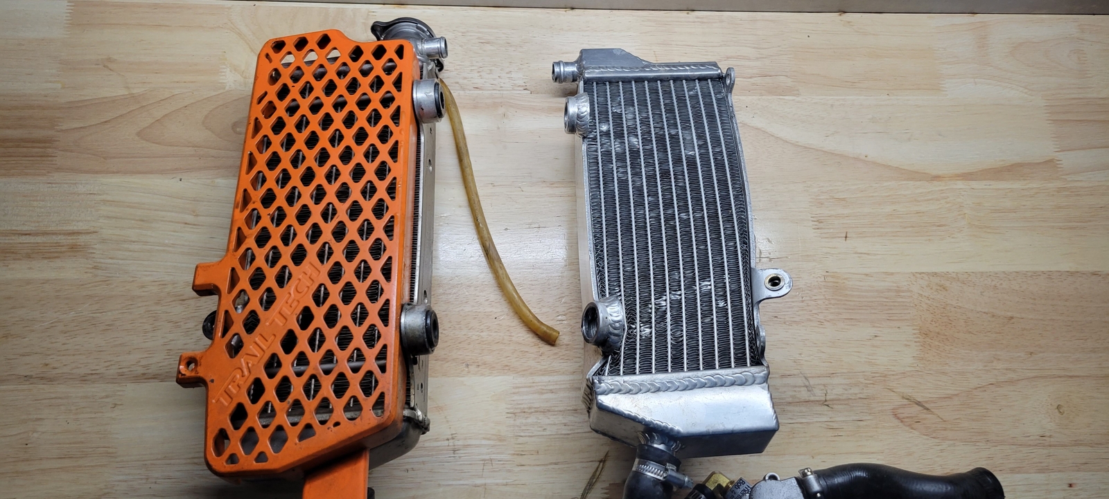2011-2015 KTM 250 350 450 XCF SXF Radiator Set Trail Tech Guard Hodrd ...