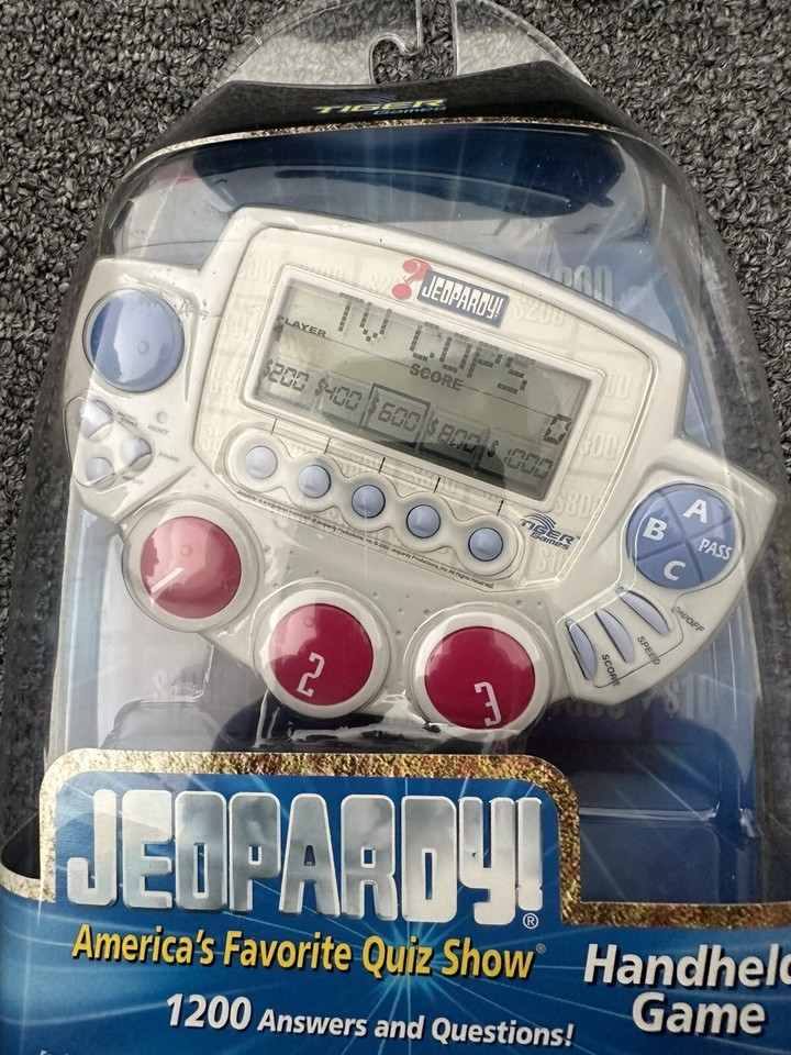 Jeopardy Handheld Tiger Hasbro Electronic Hand-Held LCD Game BRAND NEW ...