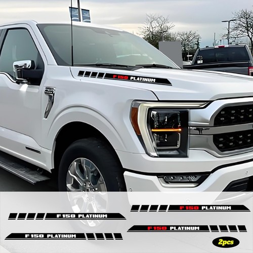 2Pcs Car Hood Truck Graphics Stickers Vinyl Decals for Ford F150 ...