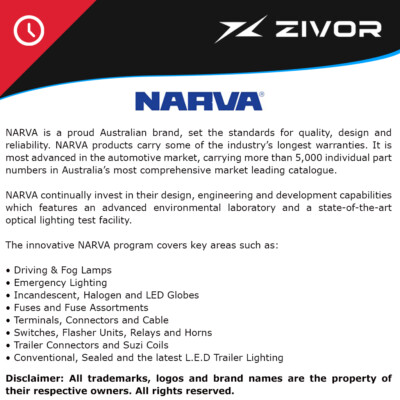 New Genuine NARVA Reflector Rectangle Red 28 X 70mm - 50 Pce #84037/50 ...