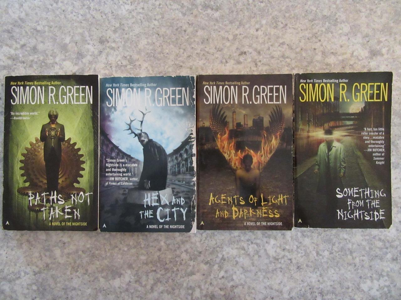 Lot of (4) SIMON R GREEN Fantasy Books NIGHTSIDE SERIES #1-2, 4-5 Hex ...