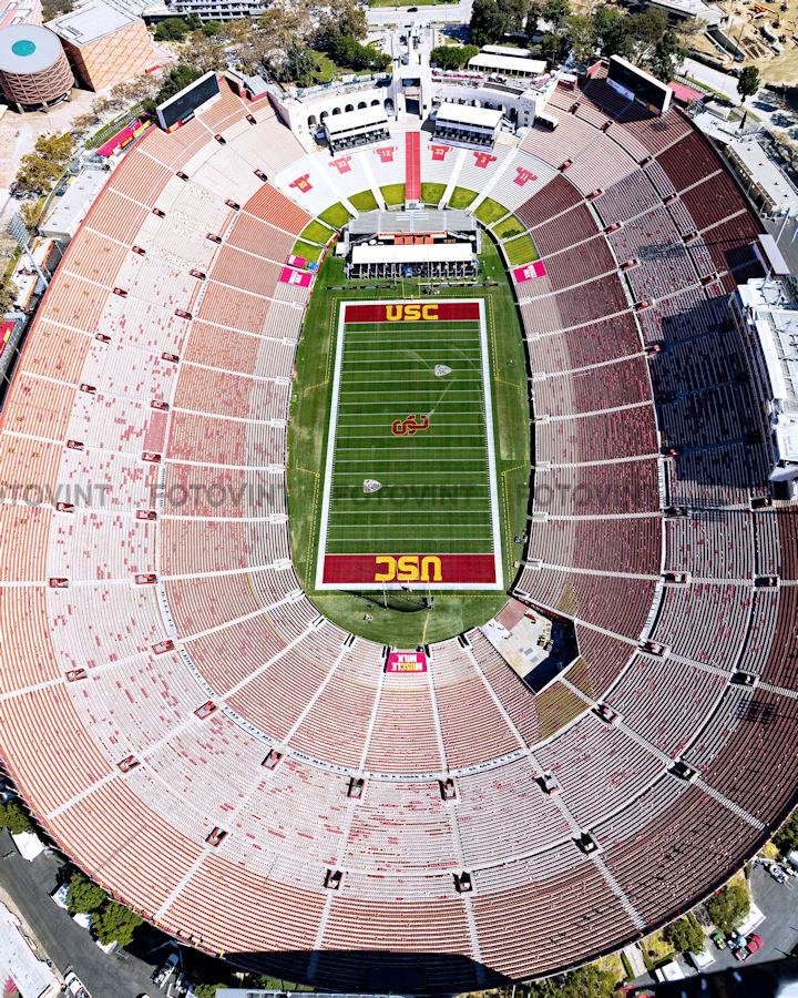 USC TROJANS Football Photo Picture LOS ANGELES COLISEUM Print 8x10 ...
