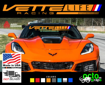 fit Chevrolet Corvette z06 c7 c8 c6 c5 zr1 grand sport windshield decal ...