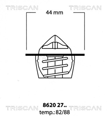 TRISCAN Engine Thermostat For SUZUKI CHEVROLET SUBARU DAEWOO Alto I II ...