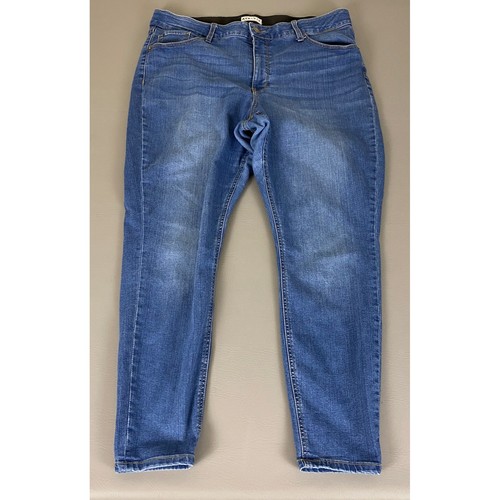 Ava & Viv Jeans Women's Plus 18W Blue Denim Stretch Mid Rise Skinny Fit ...