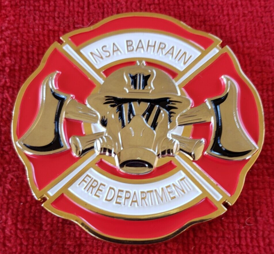 US NAVY NSA BAHRAIN FIRE DEPARTMENT CHALLENGE COIN (USCG US NAVY | eBay