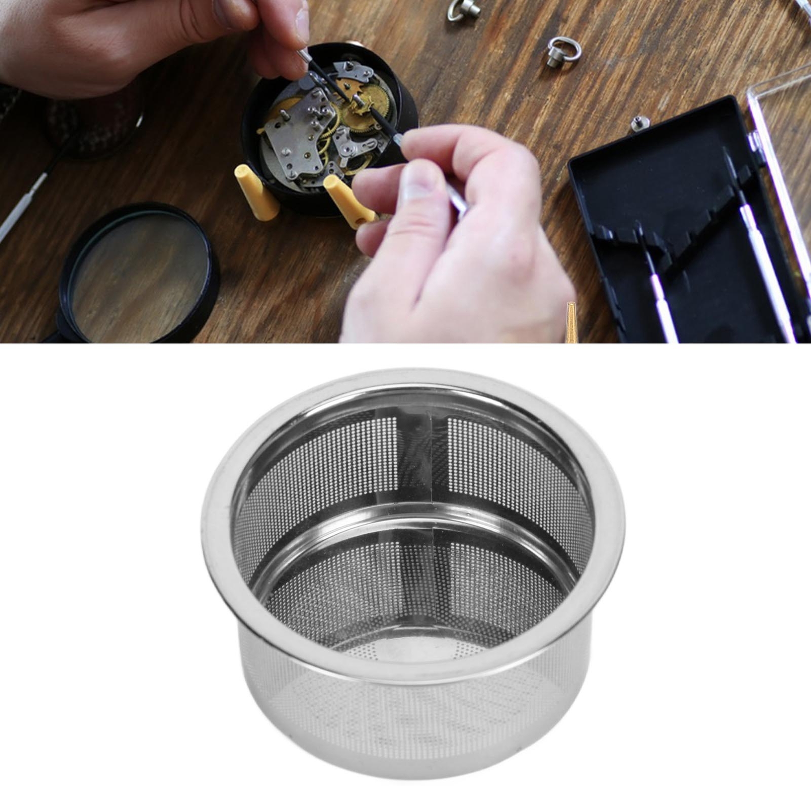 Watch Repair Mesh Basket Stainless Steel Watch Parts Cleaner Baskets ...