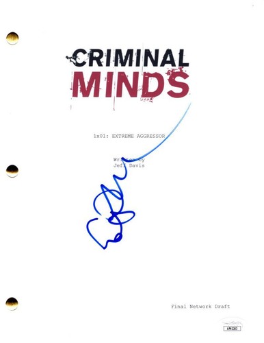 Matthew Gray Gubler Signed Autograph Criminal Minds Pilot Script ...