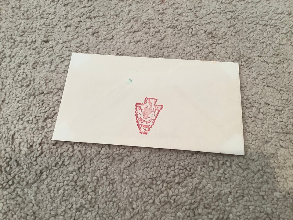 1977 BLACKFOOT Idaho: Signed FOLK ART WATERCOLOR Postal Cover GEORGE ...