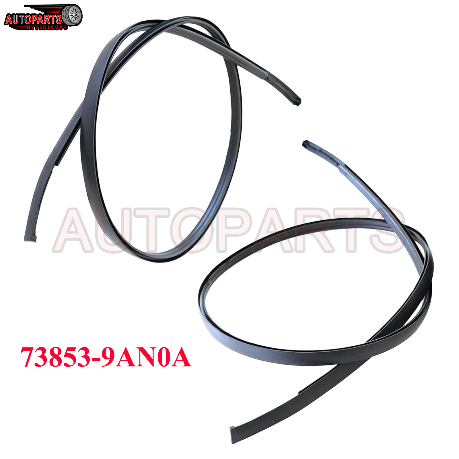 Roof Drip Mouldings Trim LH & RH For 2013-2018 Nissan Sentra 73853 ...