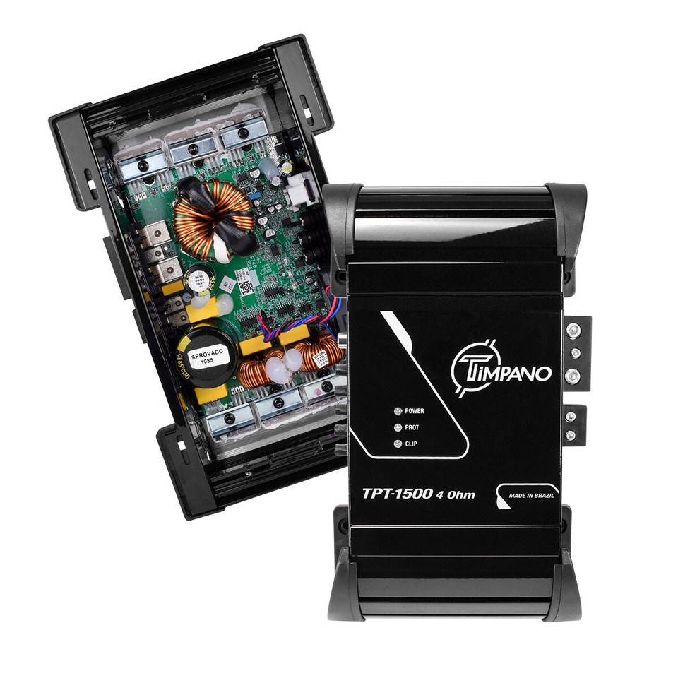 Timpano TPT-1500 4 Ohm Brazilian Amplifier 1600W RMS Car Audio Digital ...
