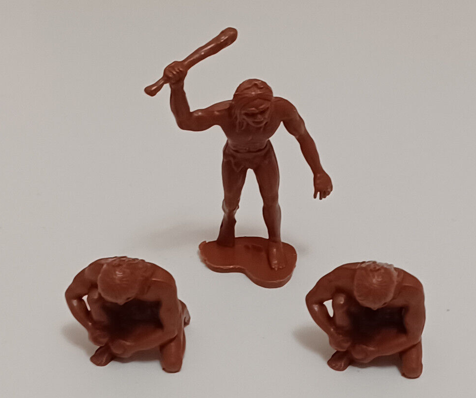 DFC Cavemen Brown Plastic Dinosaur Vintage 1980s Caveman Prehistoric ...