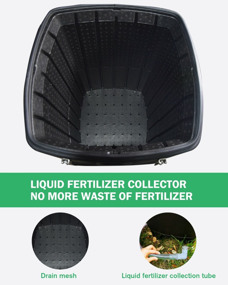 SQUEEZE master Thermal Compost Bin-Large Compost Bin Outdoor-110L /29 ...