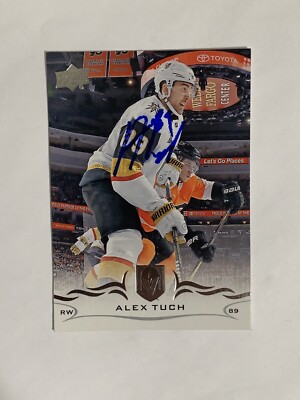 Alex Tuch Autographed Upper Deck 2018-19 Card Vegas Golden Knights ...