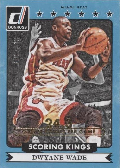 2014-15 Panini Donruss - Scoring Kings Dwyane Wade #3 Stat Line Career ...