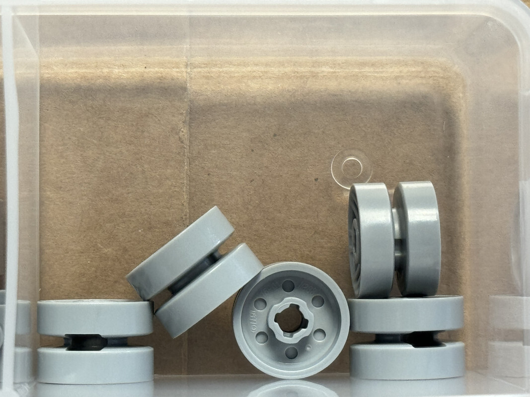 LEGO Parts - Light Bluish Gray Wheel 14mm D. x 9.9mm - No 11208 - QTY 5 ...