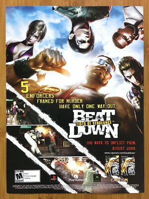 Beat Down: Fists of Vengeance PS2 Xbox 2005 Print Ad/Poster Official ...