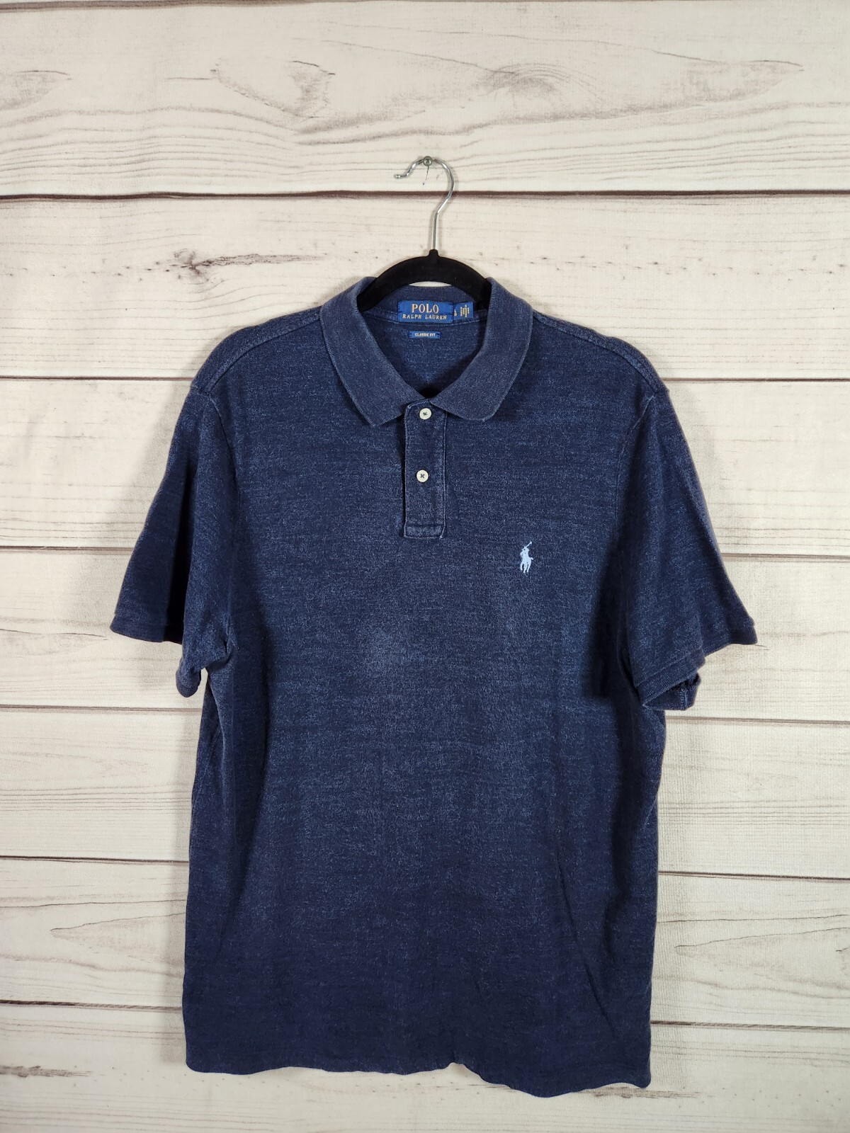 Polo Ralph Lauren Mens Classic Fit Dark Blue Cotton S… - Gem