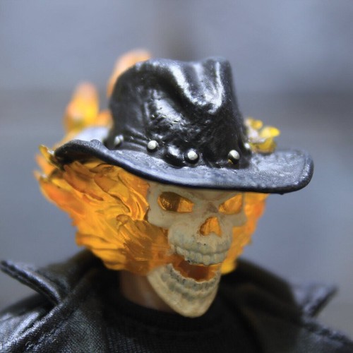 1/12 Custom Marvel Universe Carter Slade Cowboy Scream Ghost Rider Head ...
