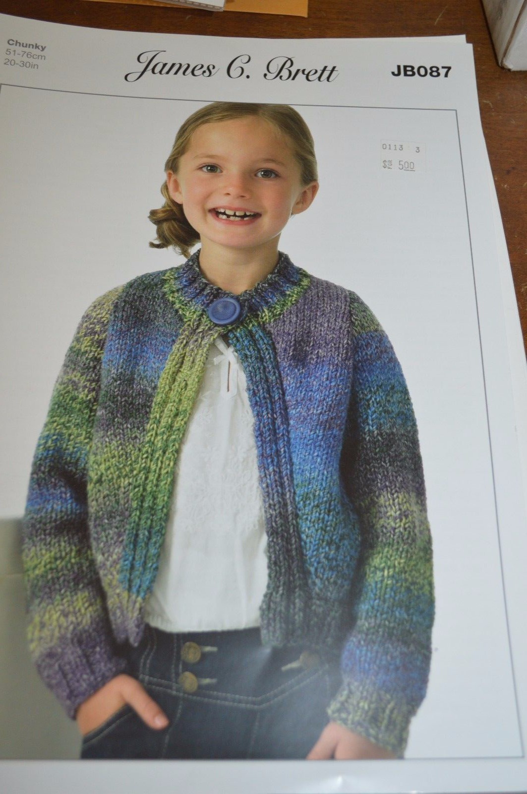 James Brett Knitting Pattern JB087 Kids Jacket 20-30" | eBay