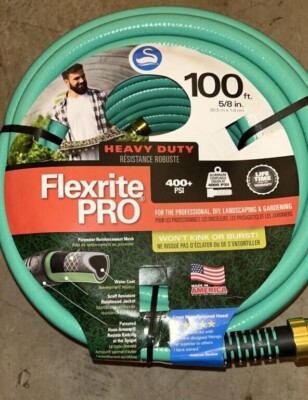 Flexrite PRO 100ft 5/8 Non Kink or Burst 400 PSI | eBay