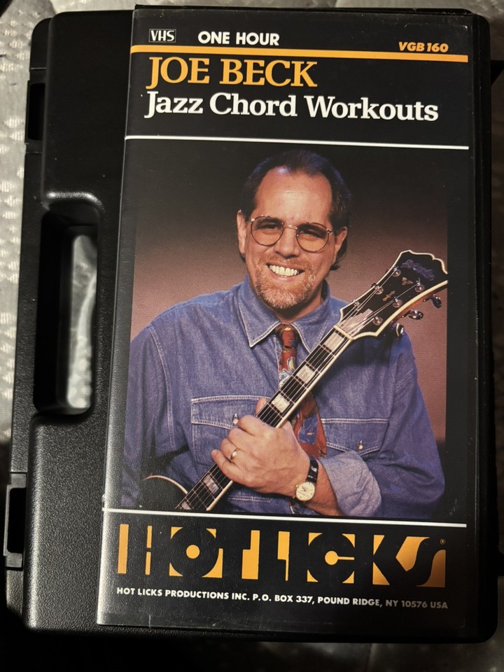 JOE BECK JAZZ CHORD WORKOUTS VHS instructional music hot licks guitar ...