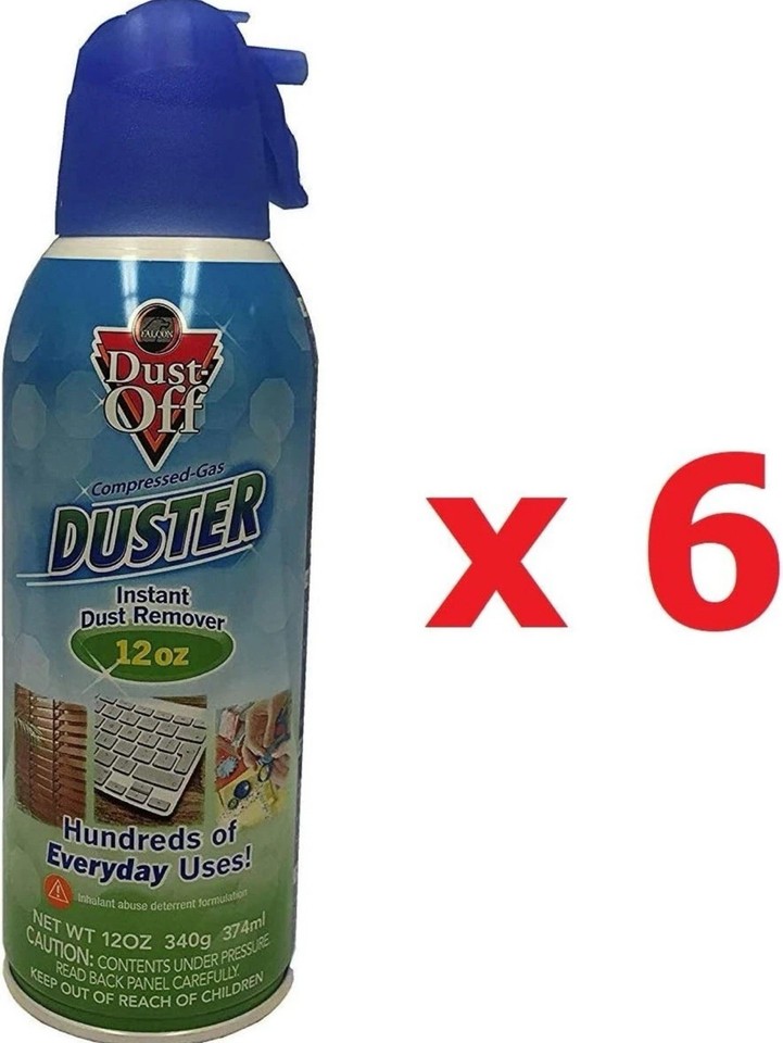 Dust-Off Professional Electronics Compressed Gas Duster, 12 Oz, 6 Ct | eBay
