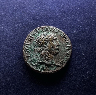 TRAJAN BRONZE DUPONDIUS, ABUNDANTIA REVERSE, 101-102 CE, RIC 428, SEE ...