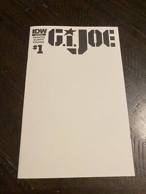Gi Joe 1 Special Order Blank Sketch Variant Cover 2014 IDW Gemini Ship ...