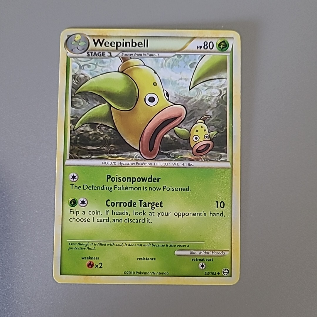 Pokemon Card HS Triumphant Weepinbell Uncommon 53/102 Non-Holo | eBay