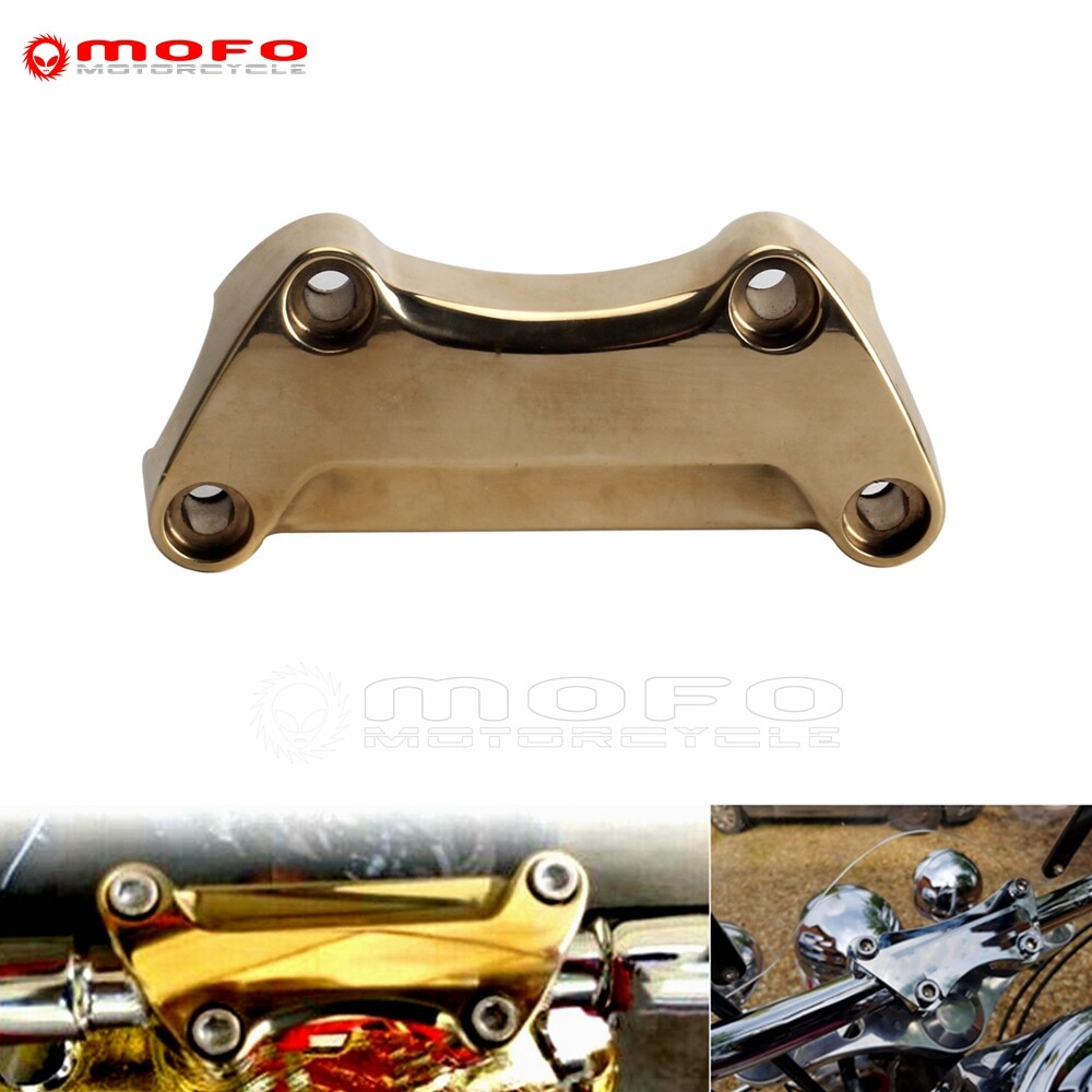 Brass Handlebar Riser Top Clamp For Harley Dyna Super Glide Touring ...
