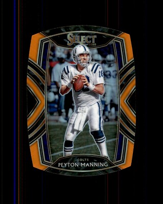 2020 Panini Select Orange Club Level Peyton Manning Indianapolis Colts ...